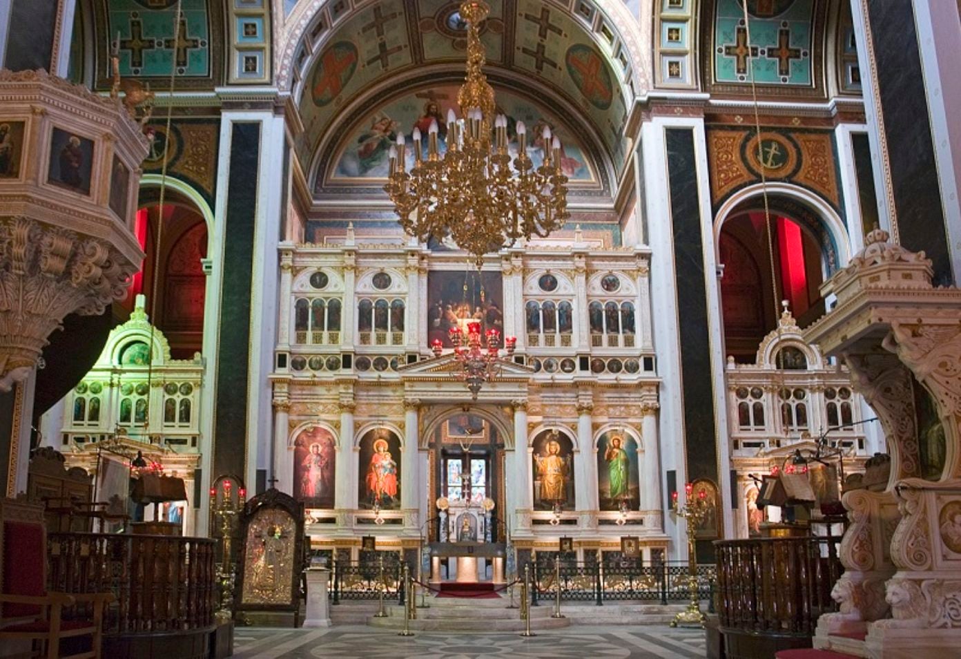 The Magnificent Church of Saint Nicholas on Syros Island, Greece ...