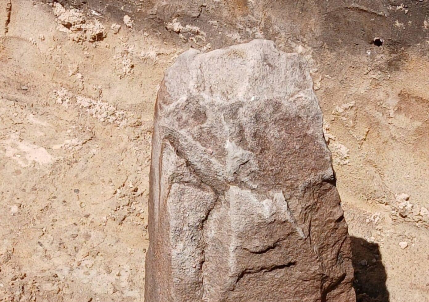 Bronze Age Standing Stone Bearing Carved Face Found in Alderney ...